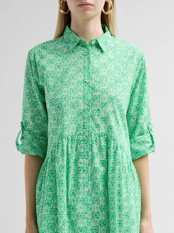 RO'S GARDEN Deauville Cotton Shirtdress