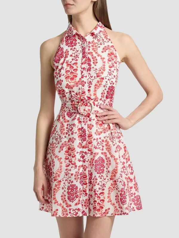 RO'S GARDEN Regina Floral Cotton Minidress