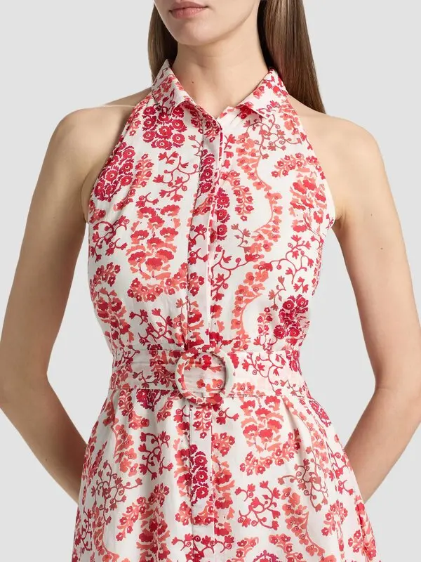 RO'S GARDEN Regina Floral Cotton Minidress
