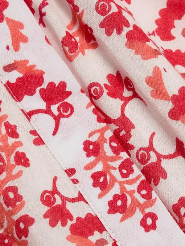 RO'S GARDEN Regina Floral Cotton Minidress