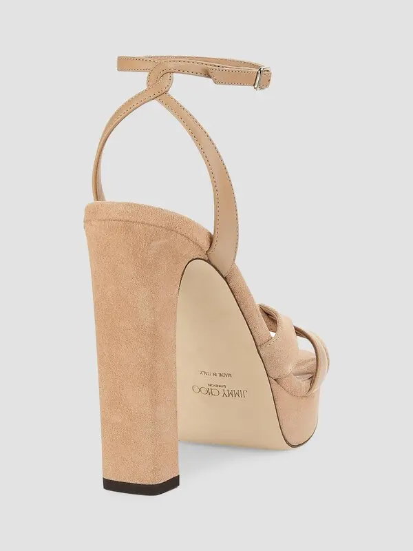 JIMMY CHOO Kove 120mm Suede Platform Sandals