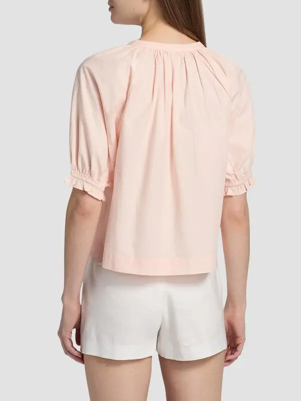 Ciao Lucia Esti Tieneck Cotton Poplin Top