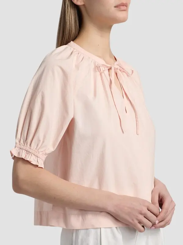 Ciao Lucia Esti Tieneck Cotton Poplin Top