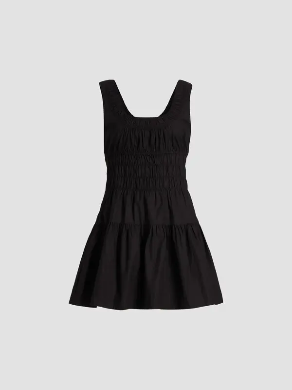 Ciao Lucia Kala Smocked Cotton Minidress