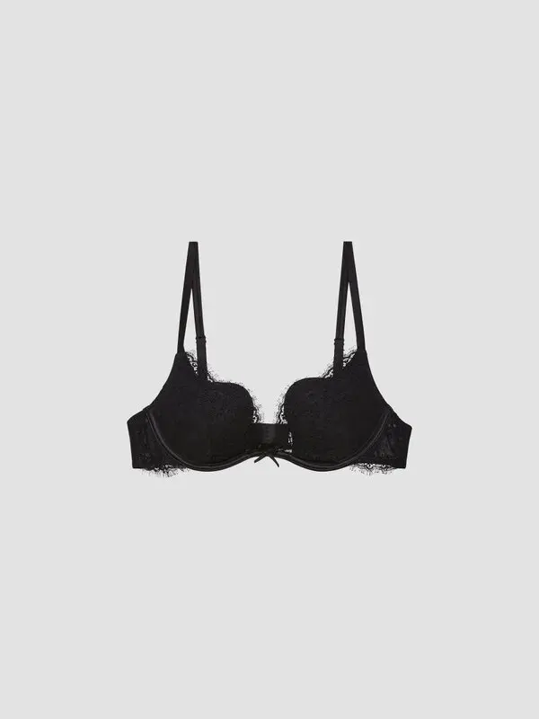 FLEUR DU MAL Frankie Lace Bra - Black