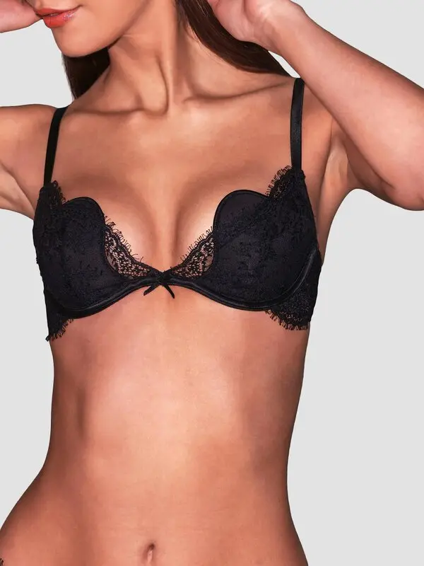 FLEUR DU MAL Frankie Lace Bra - Black