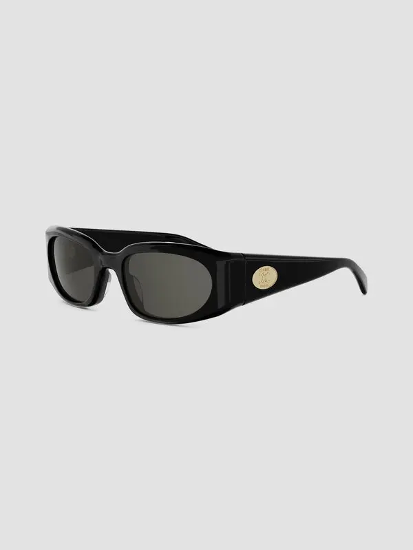 Celine Journey 55mm Rectangular Sunglasses - Black
