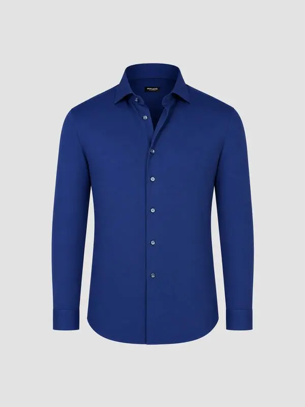 MACEOO Eins Stretch Shirt - Blue