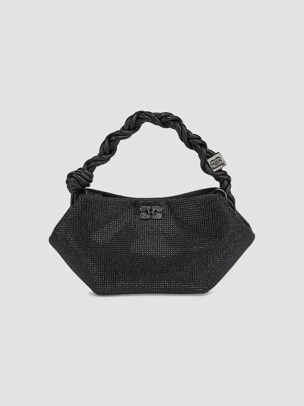 GANNI Mini Bou Strass-embellished Top Handle Bag