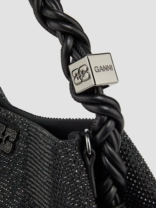 GANNI Mini Bou Strass-embellished Top Handle Bag