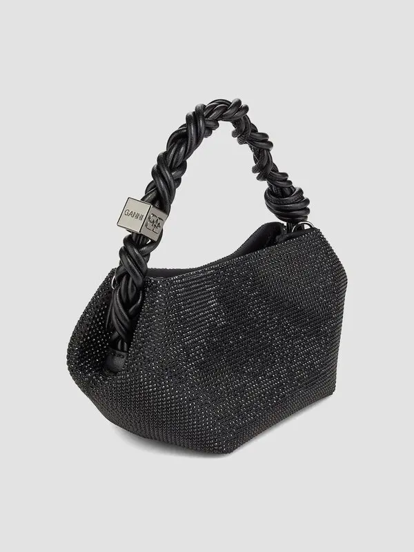 GANNI Mini Bou Strass-embellished Top Handle Bag