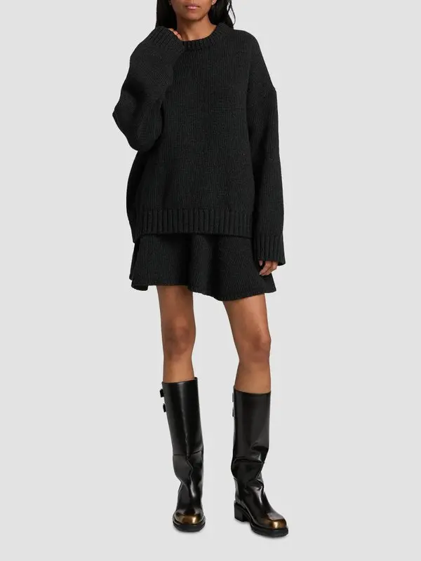 GANNI Chunky Wool-blend Sweater