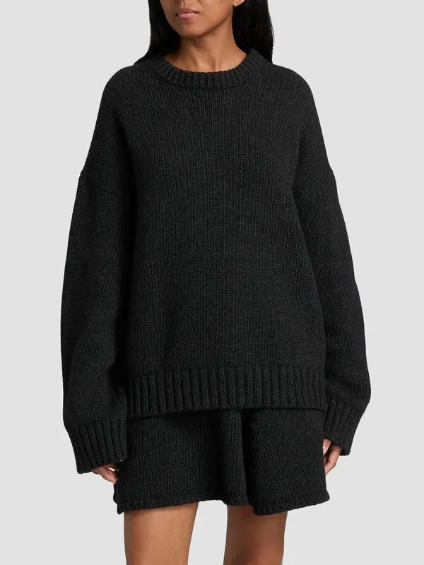 GANNI Chunky Wool-blend Sweater