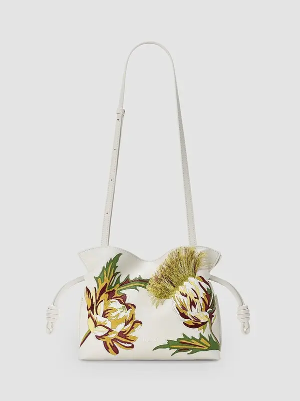 Loewe X Paula's Ibiza Flaco Mini Intarsia Leather Clutch