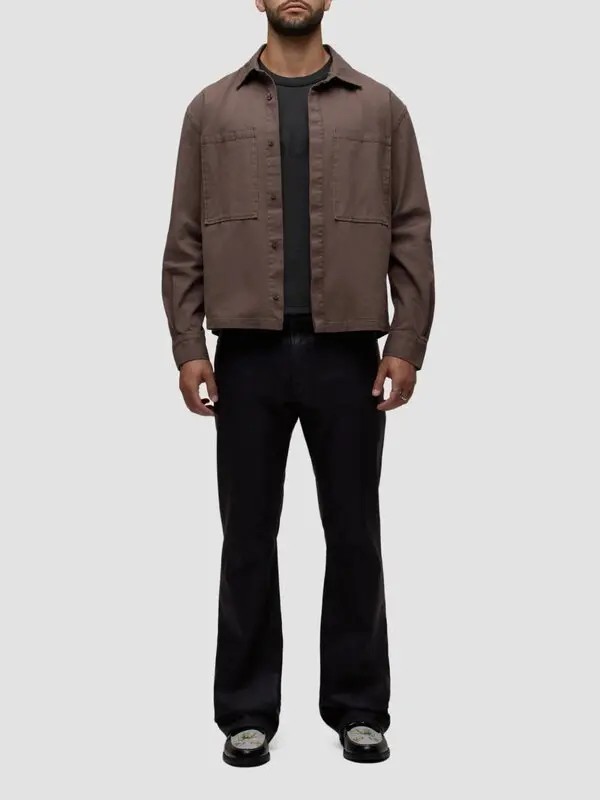 Hudson Jeans Walker Coated Kick Flare Jeans