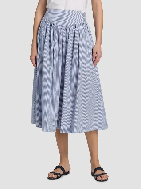 Ciao Lucia Zoe Striped Midi-skirt