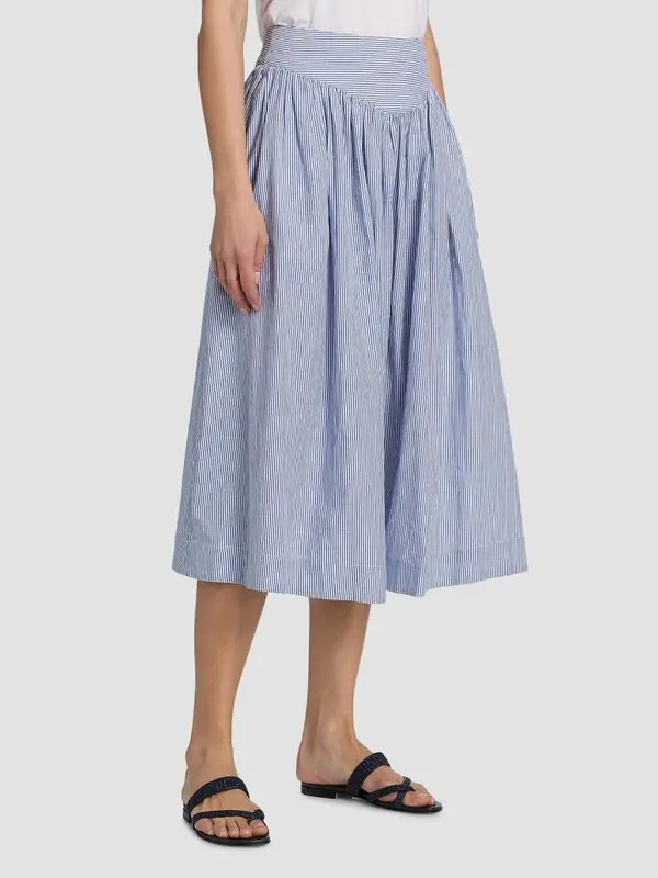 Ciao Lucia Zoe Striped Midi-skirt