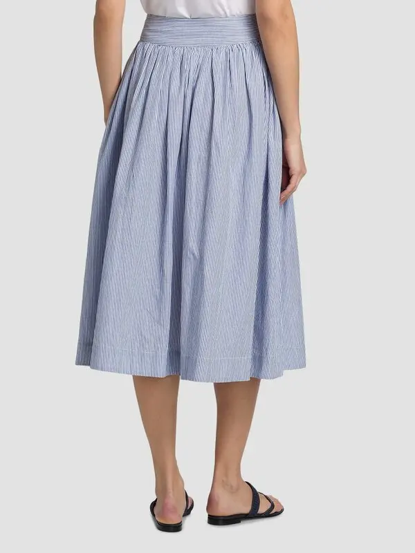 Ciao Lucia Zoe Striped Midi-skirt
