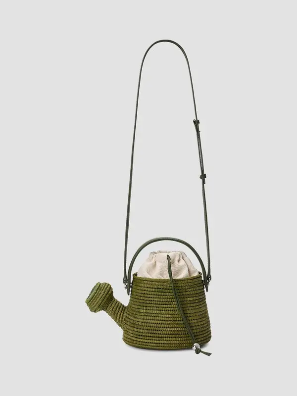 Loewe X Paula's Ibiza Watering Can Raffia Bucket Bag