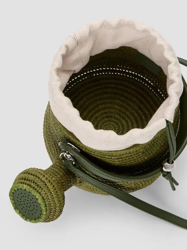 Loewe X Paula's Ibiza Watering Can Raffia Bucket Bag
