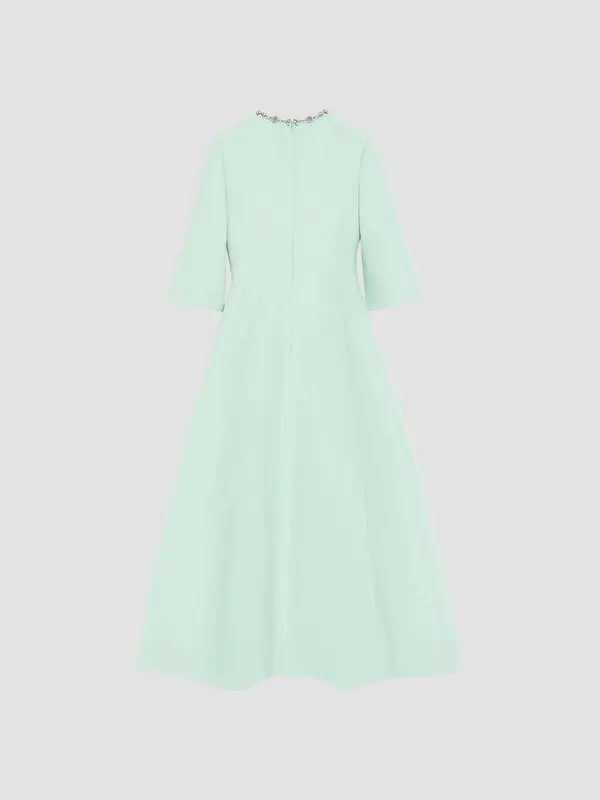 Valentino Garavani Crepe Couture Embroidered Mini Dress