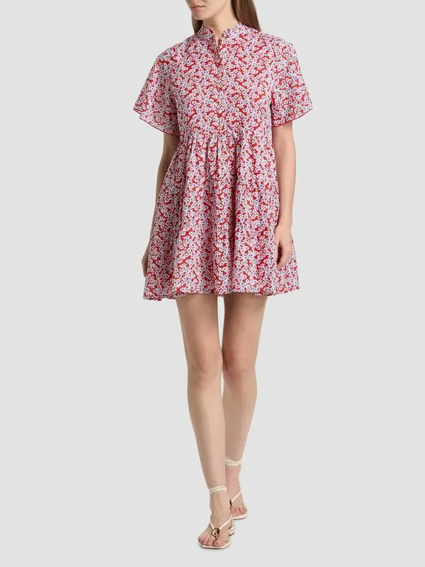 RO'S GARDEN Vibeka Floral Cotton Minidress
