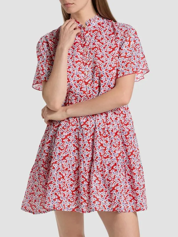 RO'S GARDEN Vibeka Floral Cotton Minidress