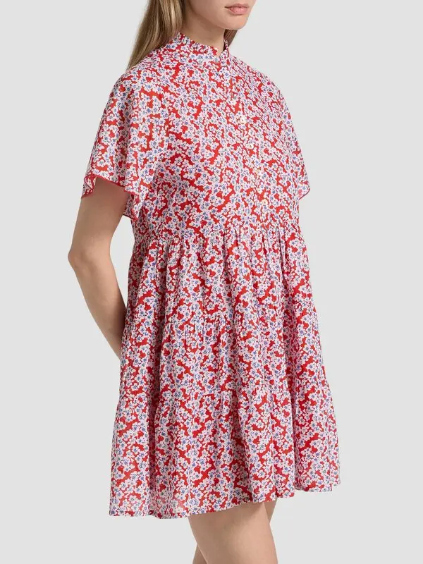 RO'S GARDEN Vibeka Floral Cotton Minidress