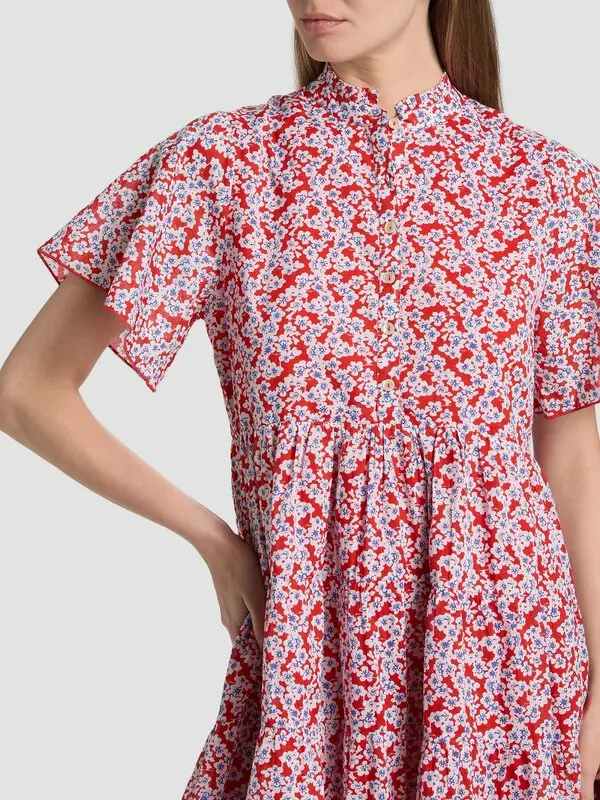 RO'S GARDEN Vibeka Floral Cotton Minidress