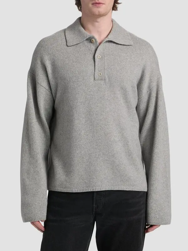 THE ELDER STATESMAN Dume Cashmere Rugby Sweater