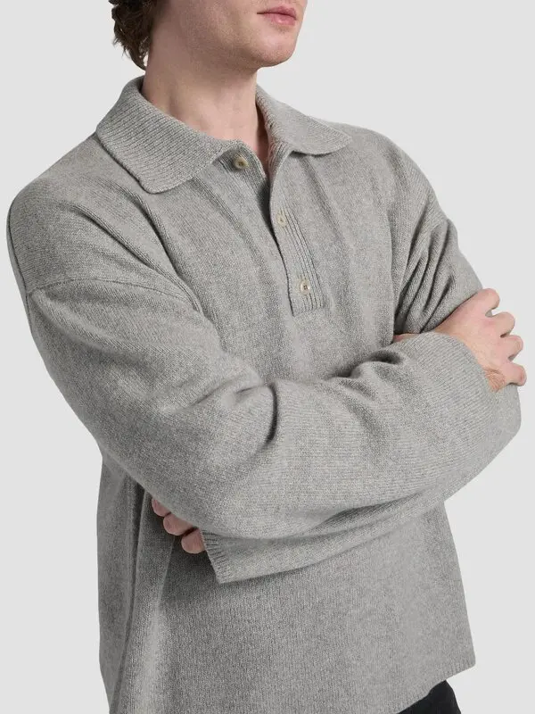 THE ELDER STATESMAN Dume Cashmere Rugby Sweater