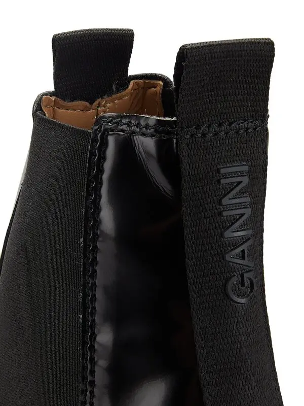 GANNI Cleated Cap-toe Ankle Boots
