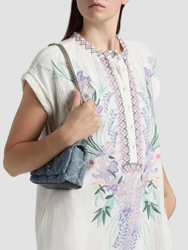 Johnny Was Mishti Floral Cotton Minidress