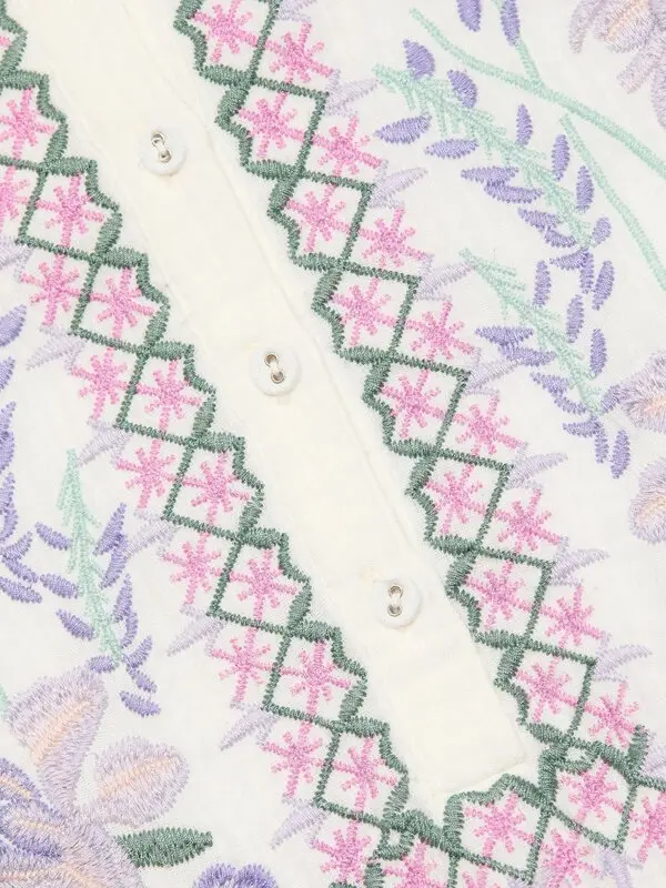 Johnny Was Mishti Floral Cotton Minidress