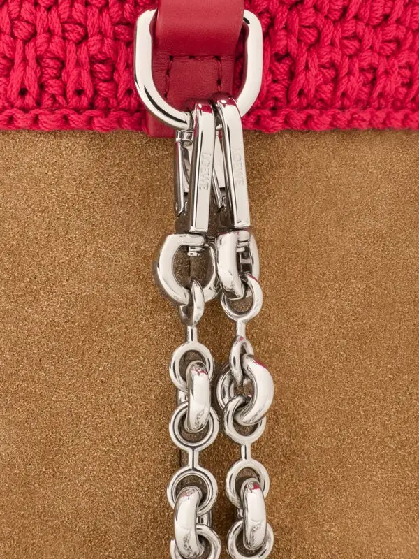 Loewe X Paula's Ibiza Flaco Mini Strawberry-beaded Purse