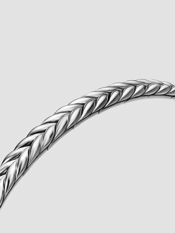 David Yurman Chevron Flex Bracelet In Sterling 5.2mm