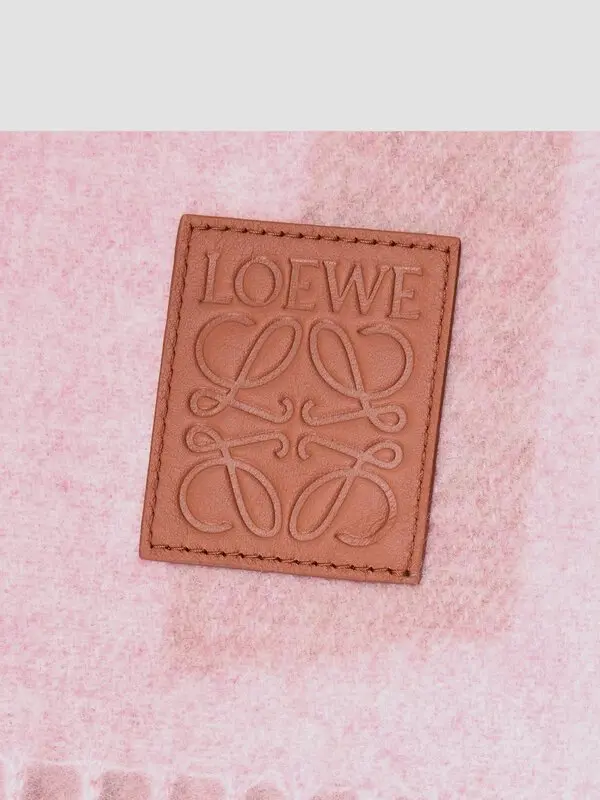 Loewe Logo Cashmere Scarf - Light Pink