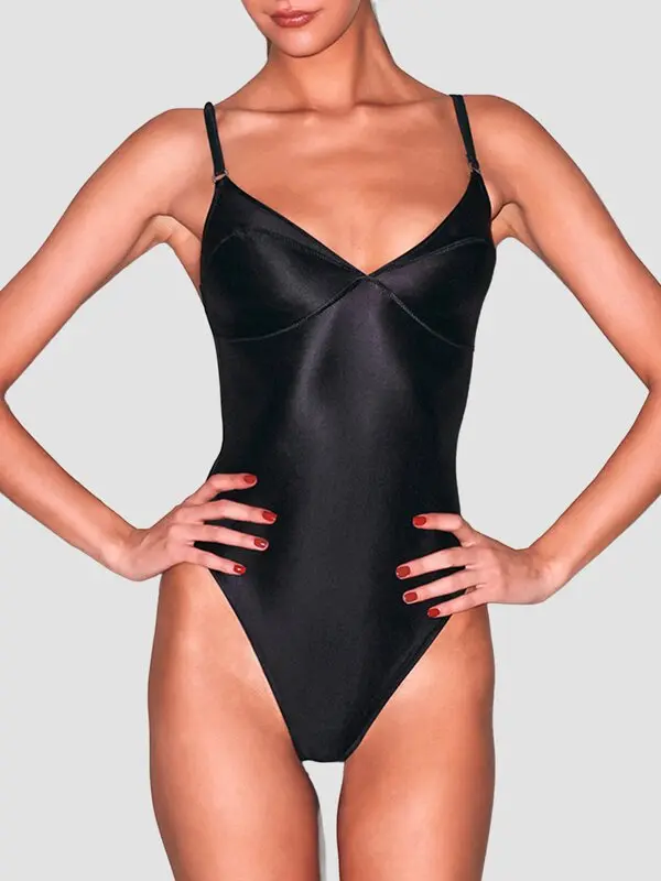 FLEUR DU MAL Le Stretch Gloss Wireless Bodysuit