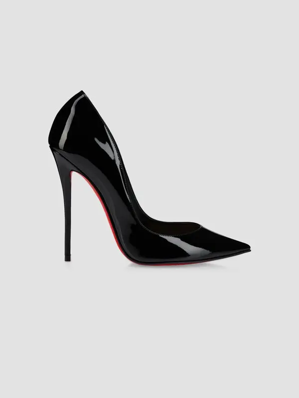 CHRISTIAN LOUBOUTIN La Pigalle 120mm Patent Leather Pumps - Black