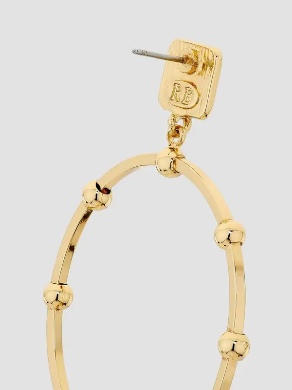 Ramy Brook Geometrical Hoops Kairi Goldtone Earrings