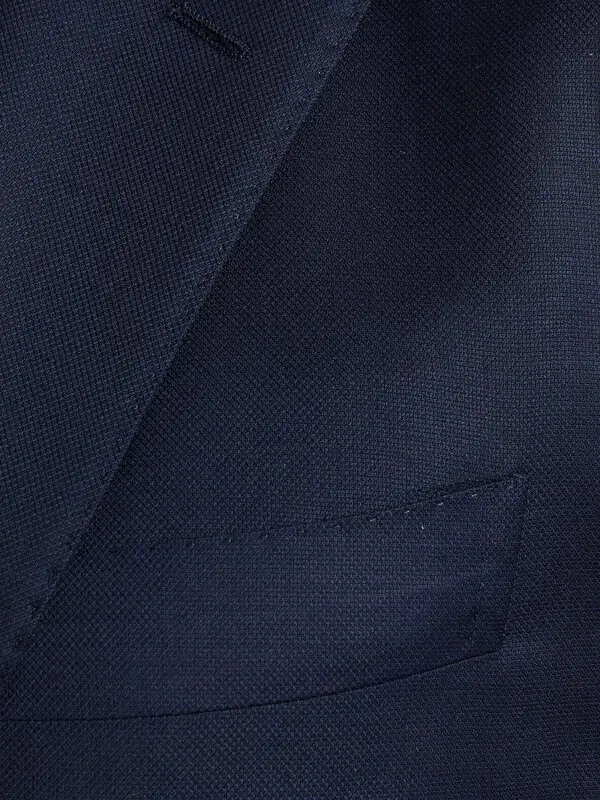 SARTORIO NAPOLI Wool Patch-pocket Single-breasted Blazer