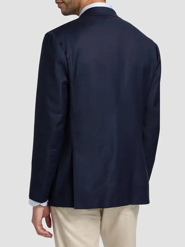SARTORIO NAPOLI Wool Patch-pocket Single-breasted Blazer