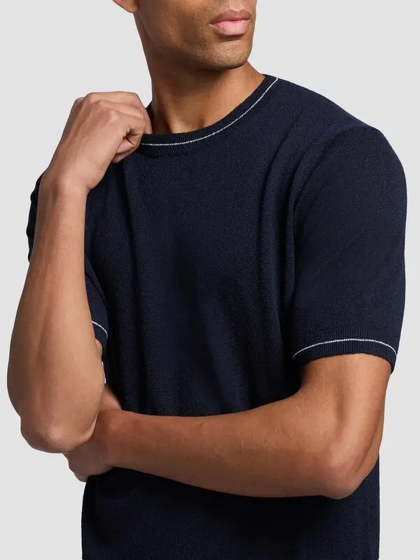 SAKS FIFTH AVENUE Bouclé Crewneck Top