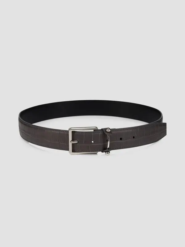 CHRISTIAN LOUBOUTIN Chambeliss Patinated Leather Belt