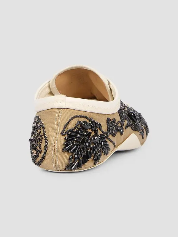 Dries Van Noten Beaded Cotton Canvas Low-top Sneakers
