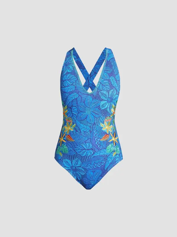Johnny Was Floral One-piece Swimsuit