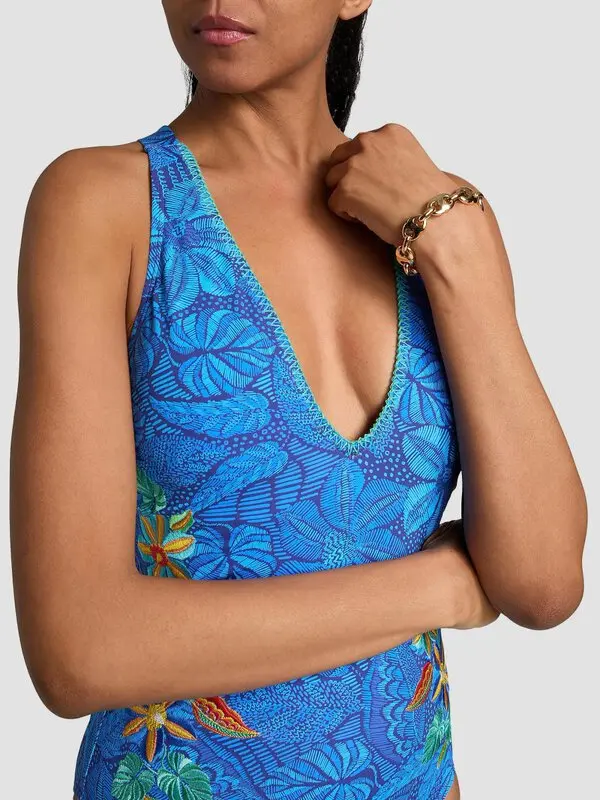 Johnny Was Floral One-piece Swimsuit