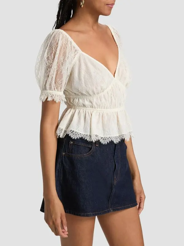 Cami Nyc Henrietta Lace Crop Top