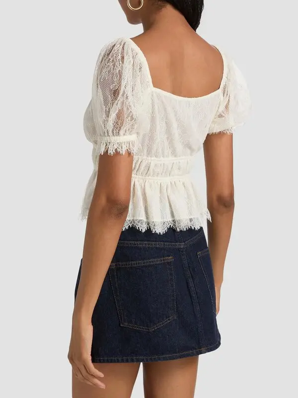 Cami Nyc Henrietta Lace Crop Top