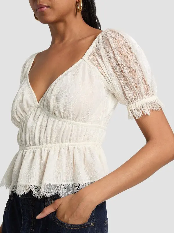 Cami Nyc Henrietta Lace Crop Top